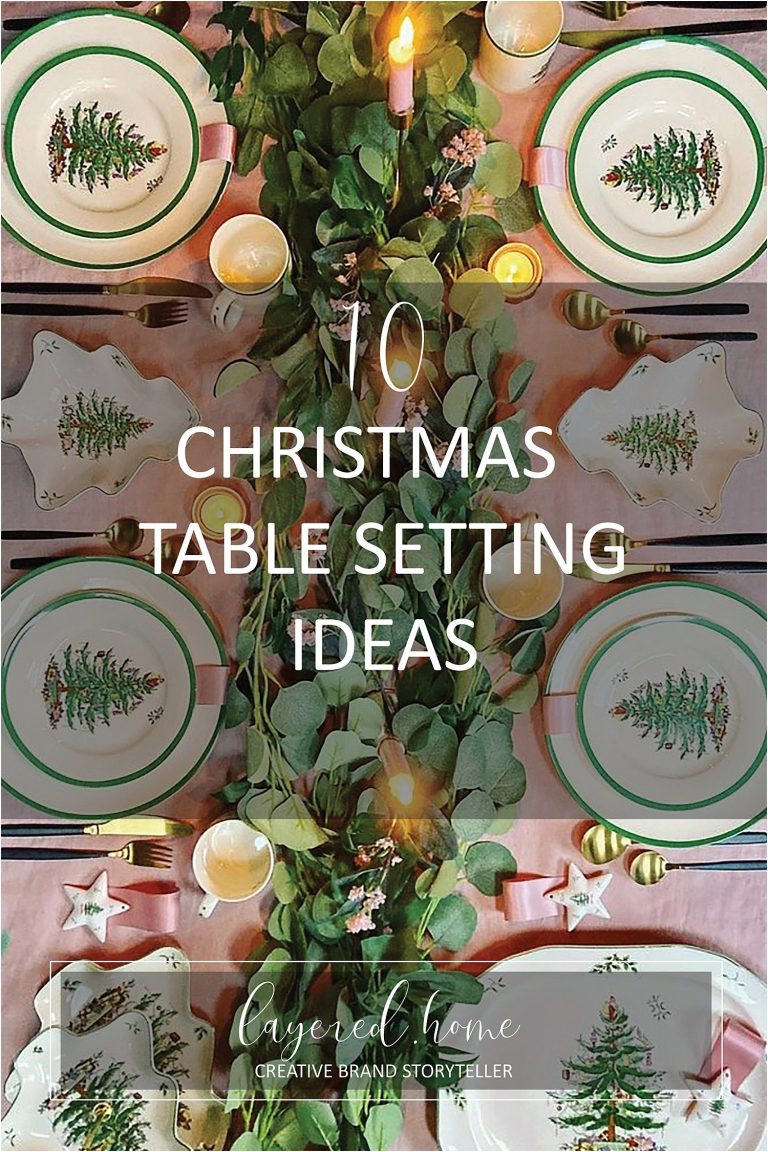 10 Christmas Table Setting Ideas - layered.home
